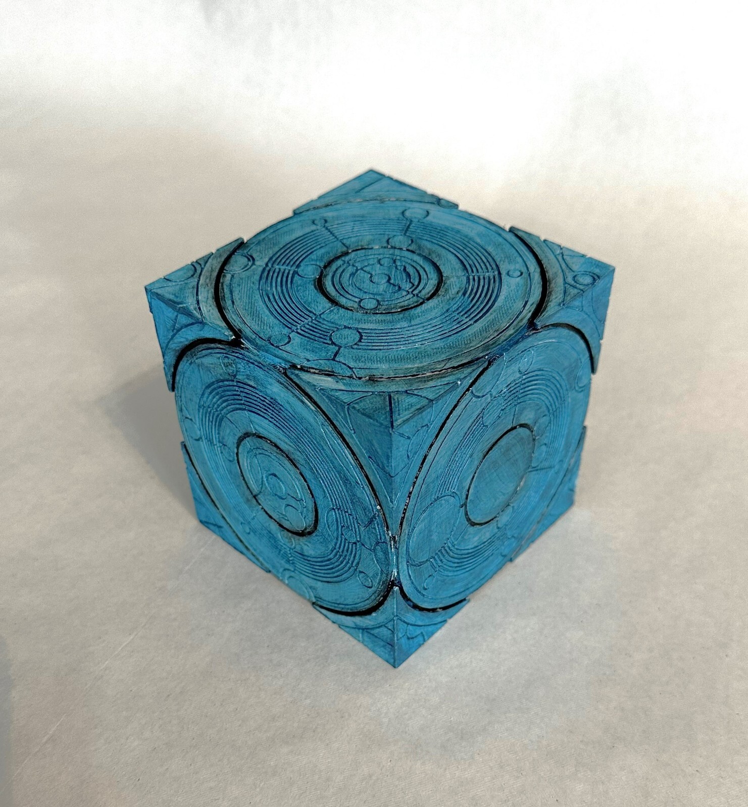 Dr Who The Tardis Siege Mode Cube on Display Stand (painted) | eBay