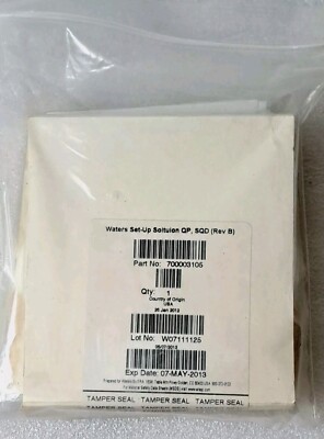 Waters SQD, QP 1 x 10ml Set-up Solution Standards Kit REV B 700003105 ...
