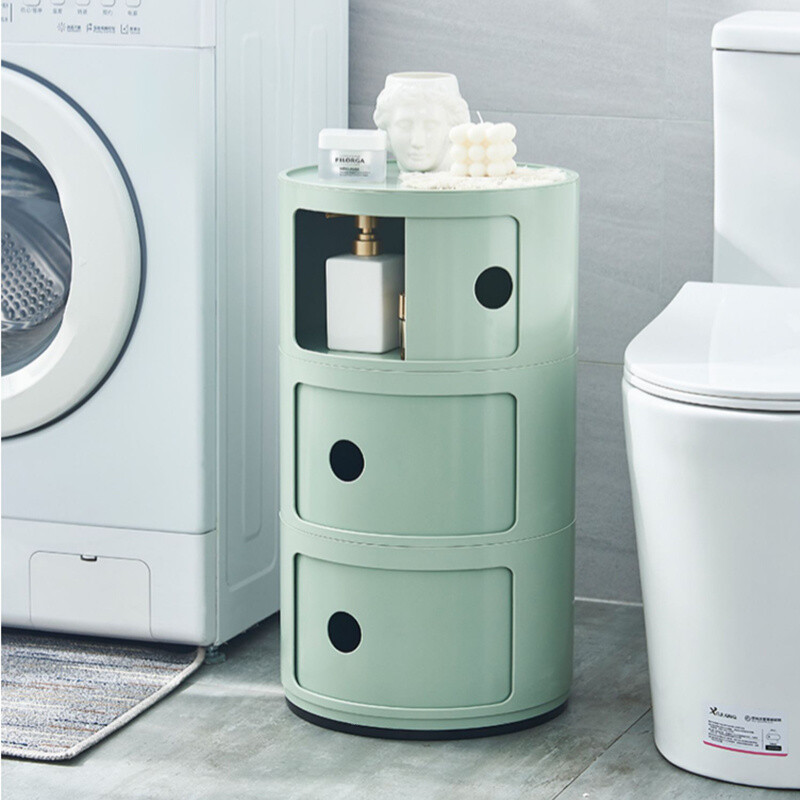 2/3/4/5 Drawers Round Storage Unit Bathroom Cabinet Chest Cupboard Side ...