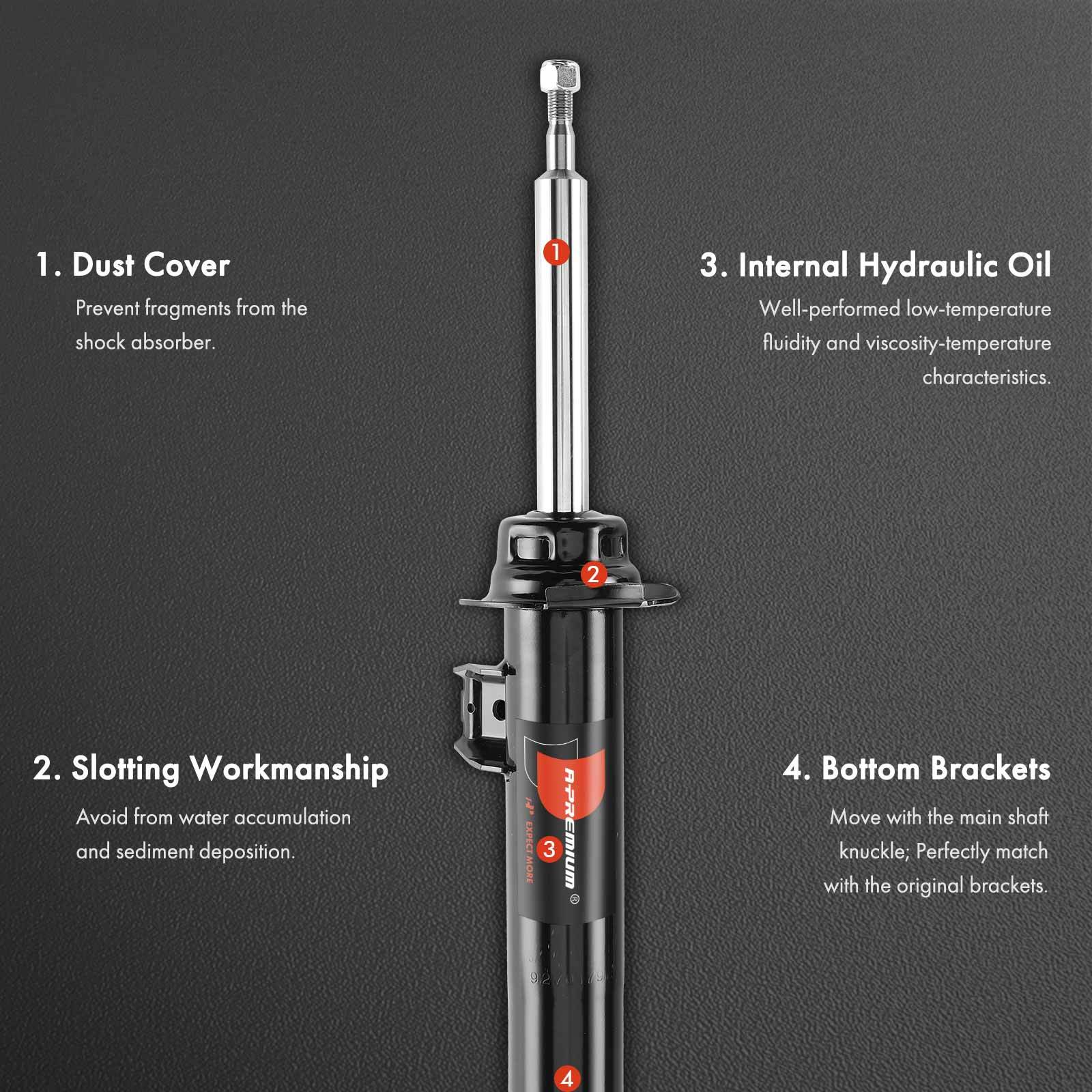 2x Shock Absorbers Front for BMW X1 E84 2009-2015 1.6 2.0 3358002 ...