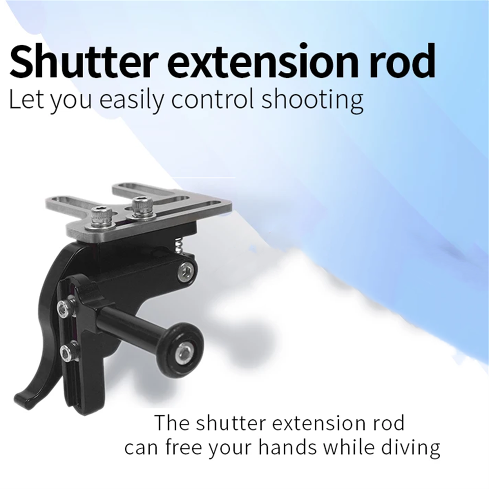 Adjustable Shutter Trigger Extension Rod Kit For SLR Camera Diving ...