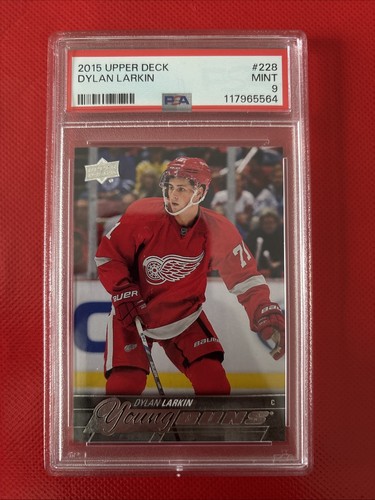 2015-16 Upper Deck Young Guns #228 Dylan Larkin RC Rookie PSA 9 MINT | eBay