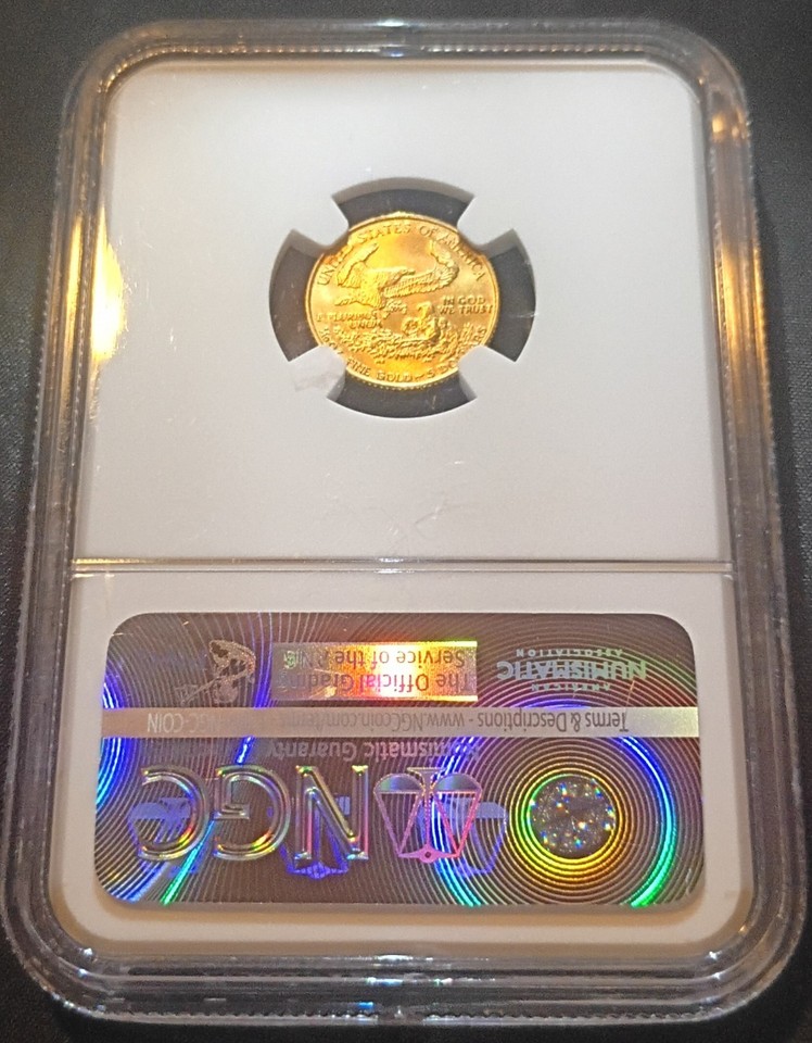 1986 $5 American Gold Eagle NGC-Certified MS68 (1/10th troy oz Gold) | eBay