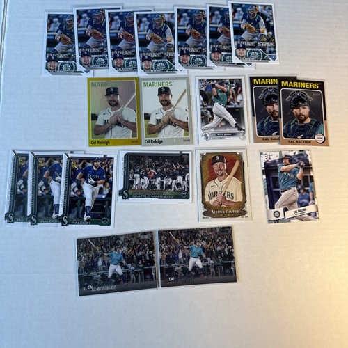 Cal Raleigh Mix Lot Of 20 Cards Seattle Mariners | eBay