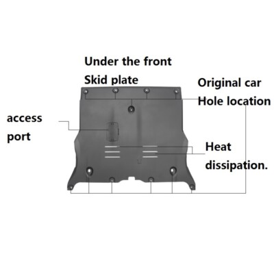 FRONT SKID PLATE 2017-2023 TESLA MODEL 3 AND MODEL Y UNDER ENGINE GUARD ...