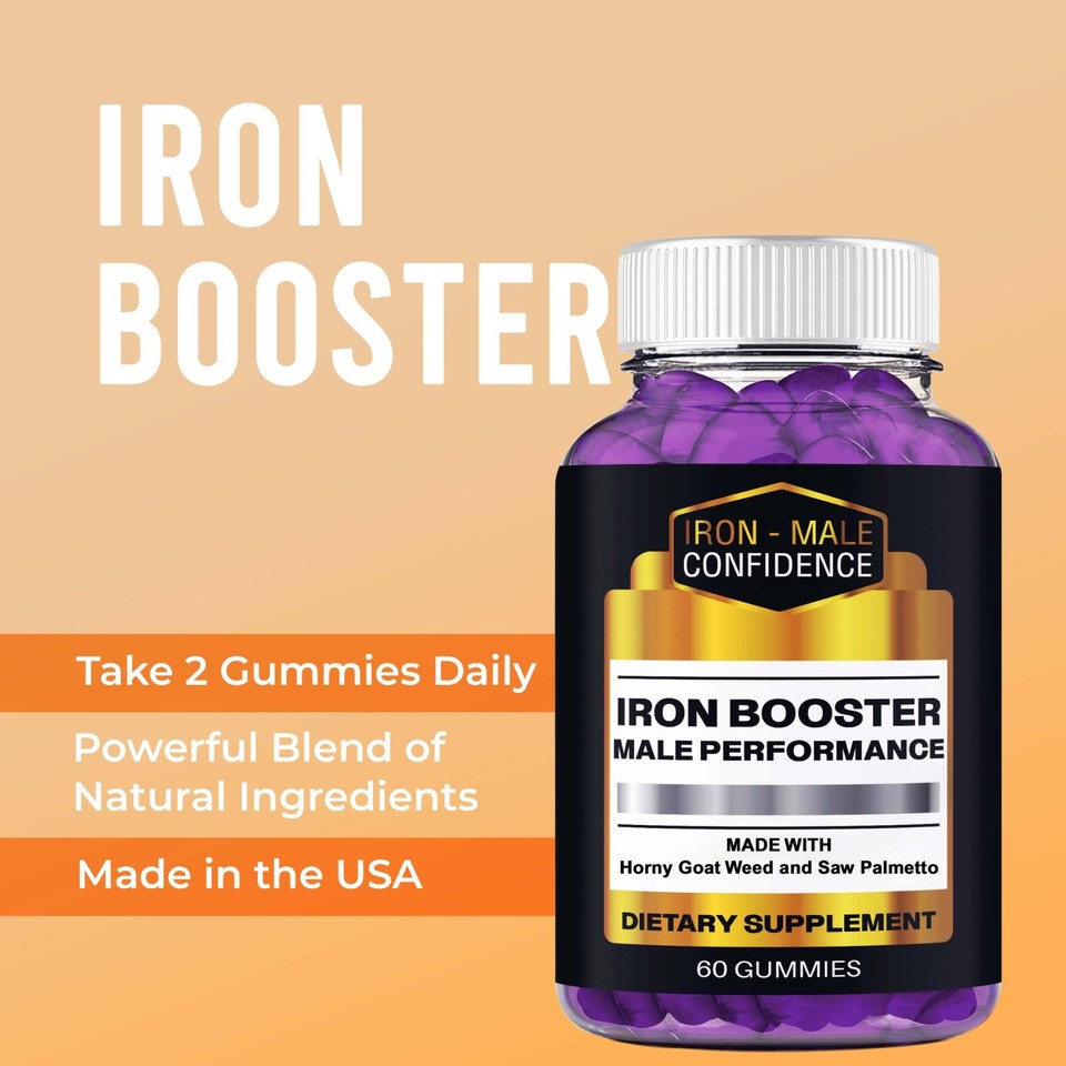 (5 Pack) Iron Booster Male Performance, IronBooster Advanced Gummies | eBay