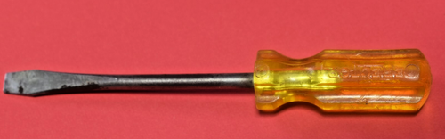 Erector Set Flat Screwdriver Tool vintage Clear yellow handle Rare. | eBay