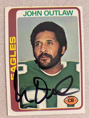 John Outlaw signed PHILADELPHIA EAGLES card 1978 Topps | eBay