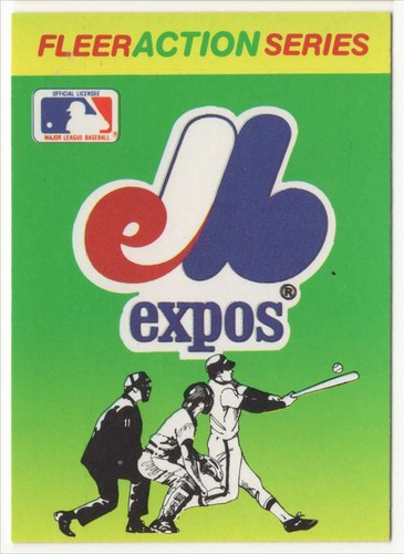 1990 Fleer Team Logo Stickers Montreal Expos #NNO | eBay