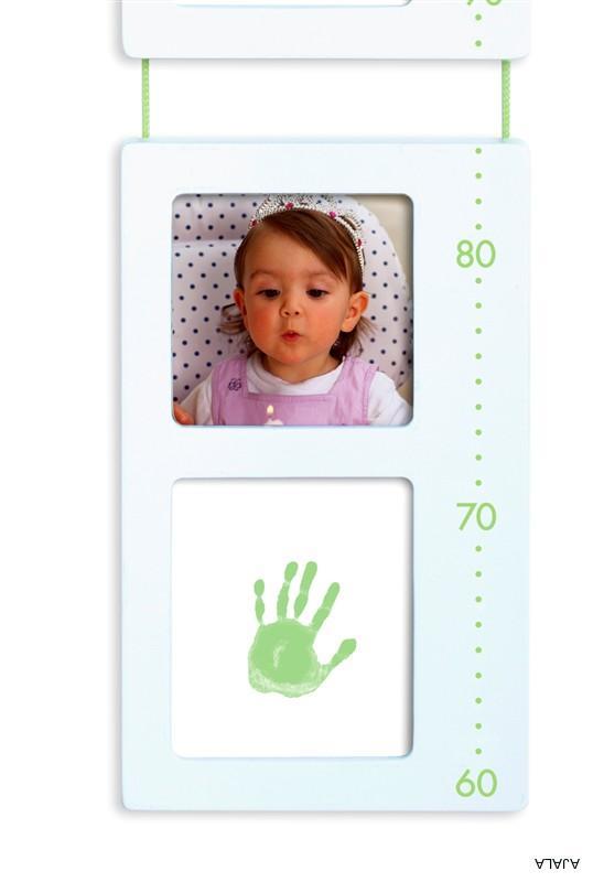 Pearhead Tiny Ideas Baby Child Handprint & Photo Growth Height Chart ...
