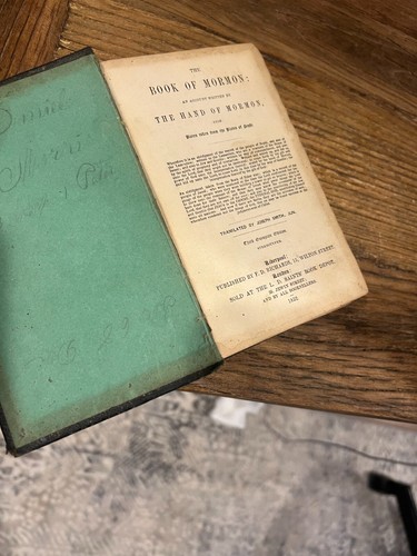 Book of Mormon 1852 European 3rd Edition | eBay
