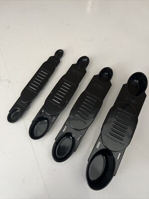 VTG Weight Watchers Measuring Spoons Nesting Leveling Black Lot 4 | eBay