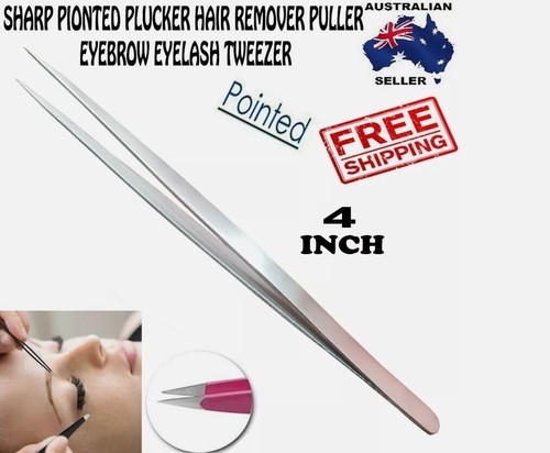 Professional sharp pointed plucker hair remover puller eyebrow eyelash ...