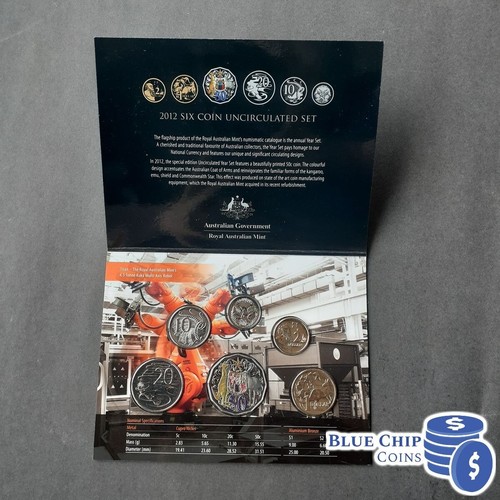 2012 RAM UNC 6 COIN MINT SET WITH HYPER-METALLIC COLOURED 50c COIN | eBay