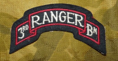 WW2 USA 3rd Ranger Battalion Embroidered Scroll Shoulder Patch (repro ...