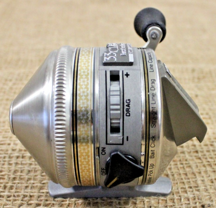Zebco 33 Classic Feather Touch Spincast Push Button Fishing Reel USA ...