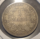 1891 a germany 1 mark f vf berlin mint first year key date world type ...