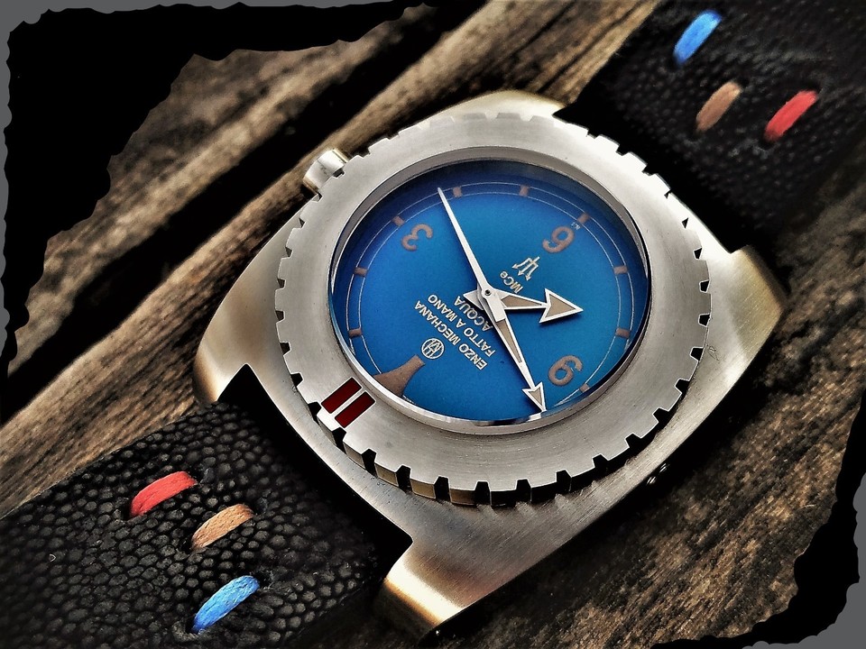 Enzo Mechana Acqua UNIQUE PIECE Brushed 1650FT Diver 44 Swiss Automatic ...