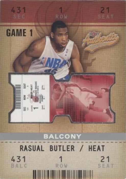 2002-03 Fleer Authentix - Rookie Authentix Rasual Butler #120 Balcony ...
