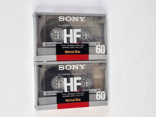 Sony High Fidelity HF 60 Minute Audio Recording Blank Cassette Tapes 2 ...