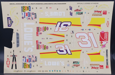 Revell Monogram | No. 85-2523 | 1:24 Mike Skinner's #31 Lowe´s Decals ...