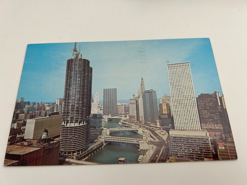 The Chicago Canal Chicago Illinois Postcard Buildings | eBay