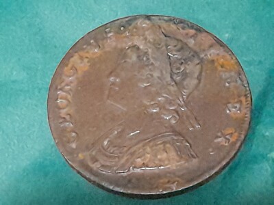 1731 Half Penny George II Coin British Good Details | eBay UK