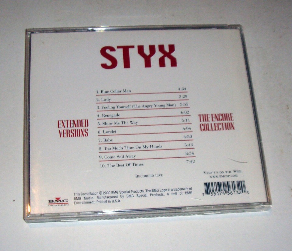 Styx Extended Versions CD | eBay