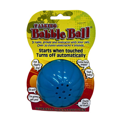 Dog Babble Ball Interactive TALKING Sound Durable Tough Ball LARGE Toy ...