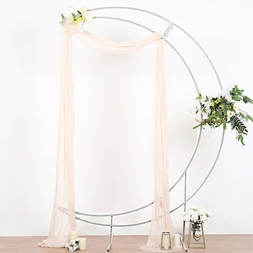 Large Half Moon Wedding Arch Metal Frame Backdrop Stand Party Props ...