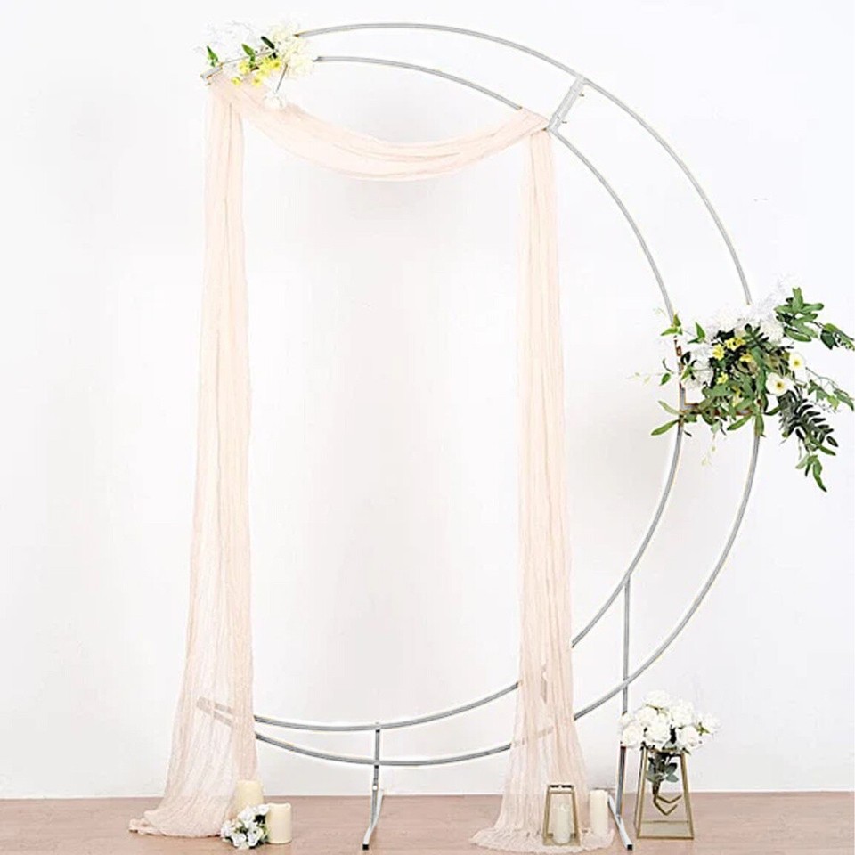 Large Half Moon Wedding Arch Metal Frame Backdrop Stand Party Props ...