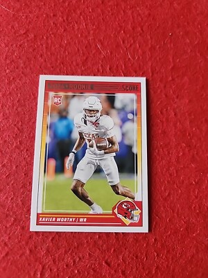 2024 Panini Score Xavier Worthy Rookie Card #325 RC Chiefs | eBay