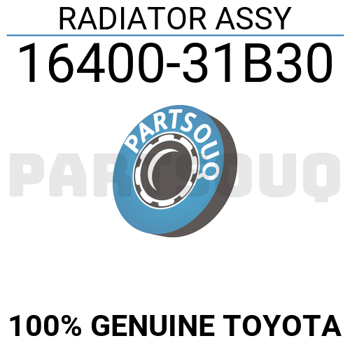 1640031B30 Genuine Toyota RADIATOR ASSY 16400-31B30 | eBay