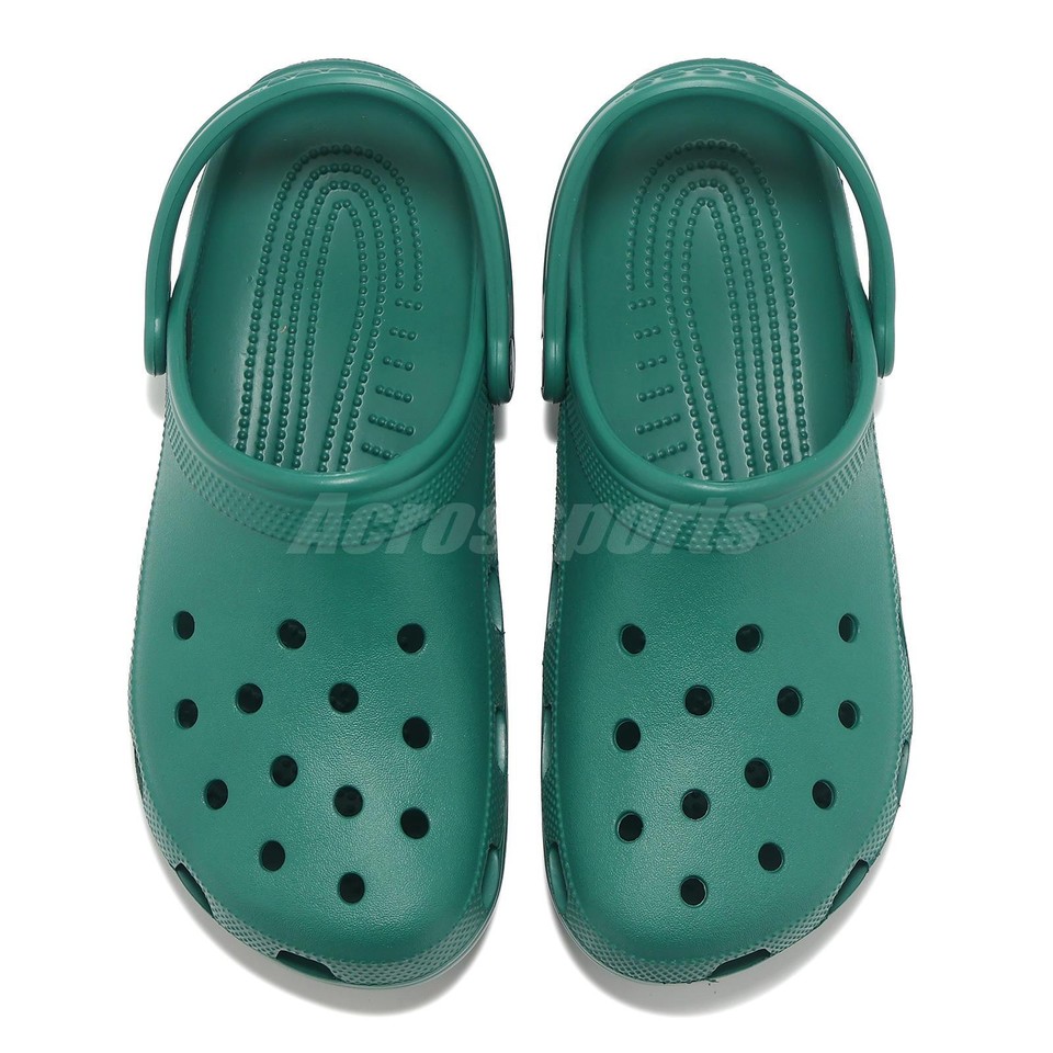 Crocs Classic Emerald Green Men Unisex Slip On Casual Sandal 10001-302 ...