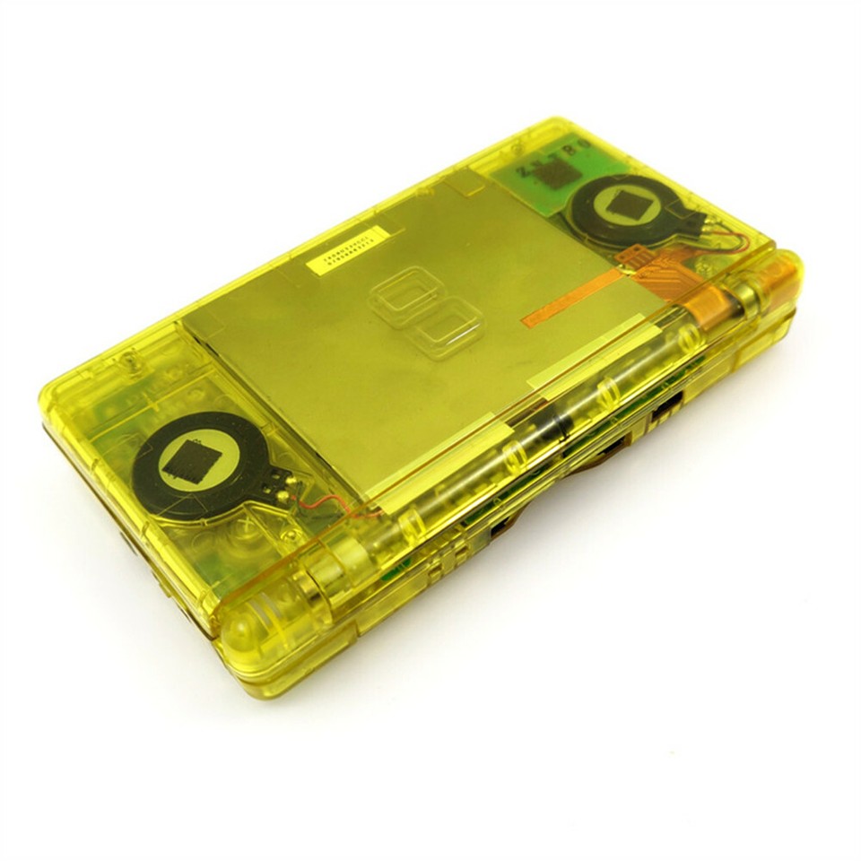 Retrofit Clear Yellow Nintendo DS Lite NDSL Video Game Console With ...