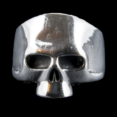 Keith Skull Ring .925 sterling silver polished Biker Heavy Metal | eBay UK