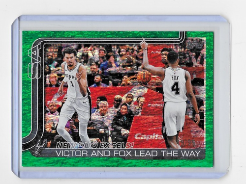 Victor Wembanyama & Fox Lead The Way 300 /99 2025-26 Topps Sandglitter ...