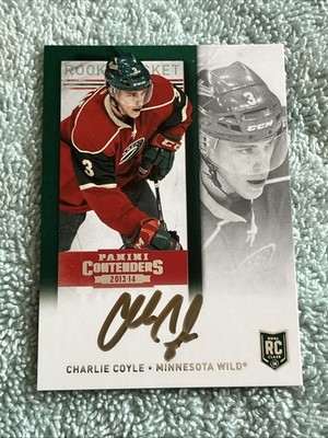 2013-14 Contenders CHARLIE COYLE #230 Rookie Ticket Autograph Gold Ink ...