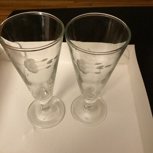 Princess House 2 Crystal Heritage Pilsner Glasses | eBay