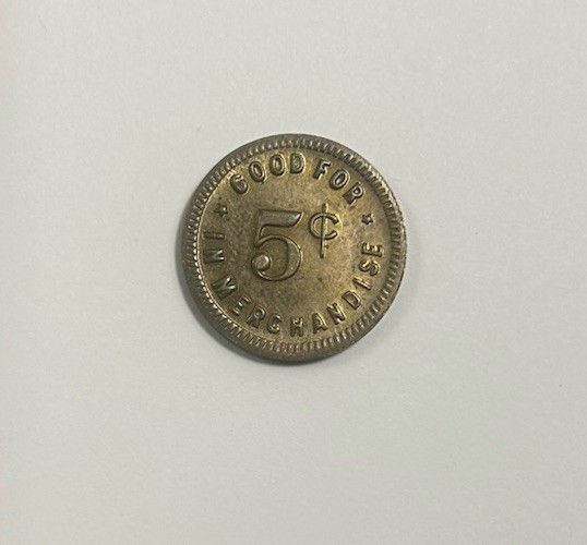 Goodsprings Nevada 5 Cents Trade Token | eBay