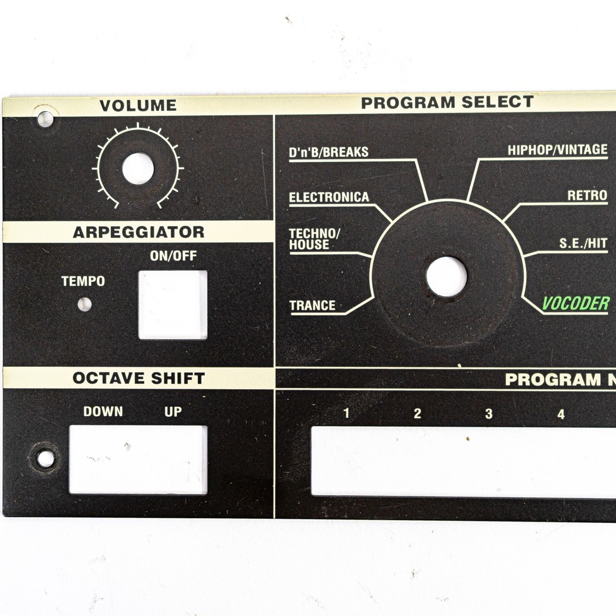 Genuine Korg MicroKorg Front Panel Face Plate Replacement Genuine Korg MicroKorg Front Panel Face Plate Replacement
