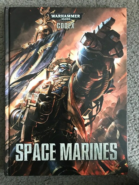 Warhammer 40k Hardcover Space Marines 7th Edition Codex for sale online ...