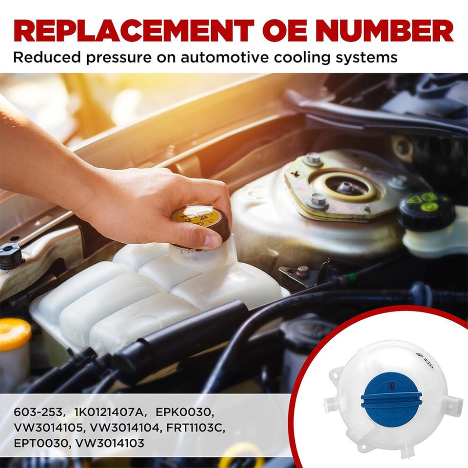 Coolant Expansion Tank for 2005-2019 Volkswagen Jetta Passat Audi Q3 ...