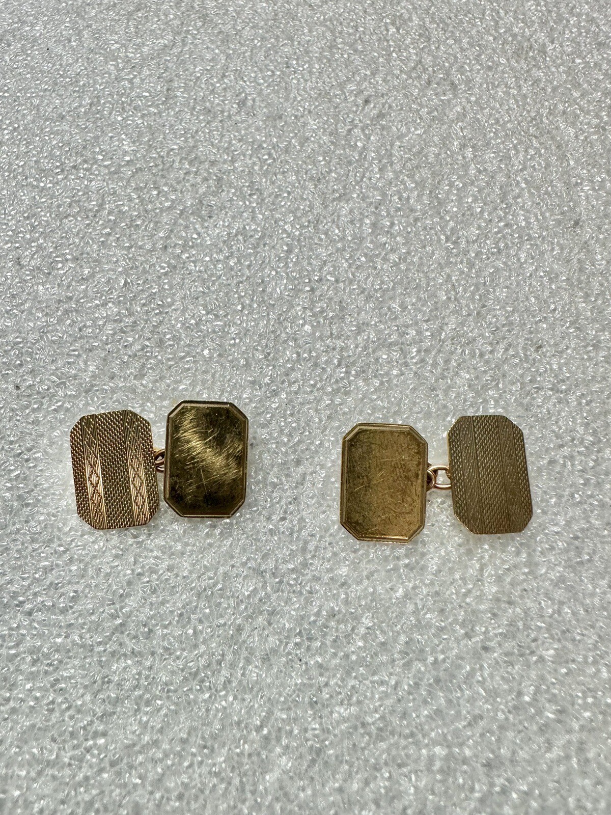 Antique 375 Gold 9k European Hallmark Signed S&D Yellow Gold Cufflinks ...