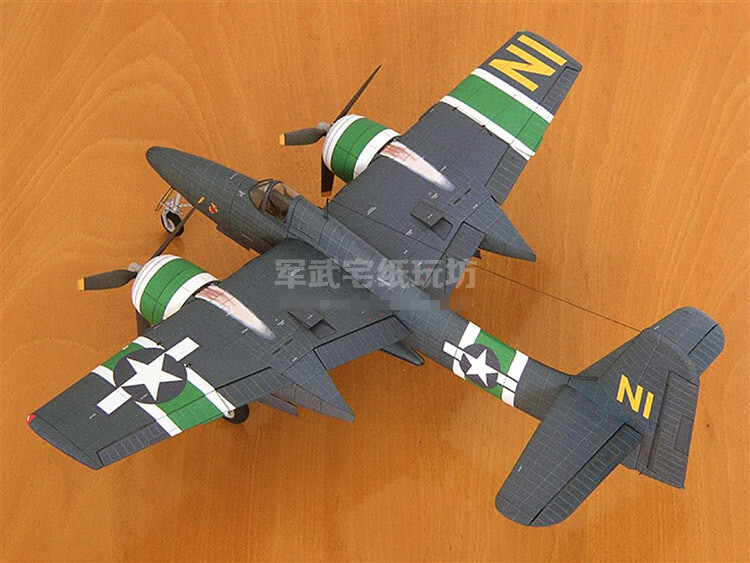 1:33 Grumman F7F Tigercat Fighter Aircraft Plane DIY Paper Model Kit | eBay