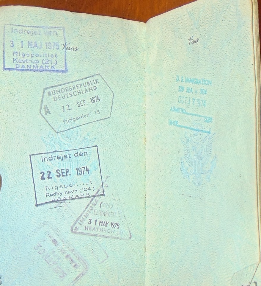 RARE 2 (TWO) Vintage Passports 1972 to 1984 World Travel Stamps African ...