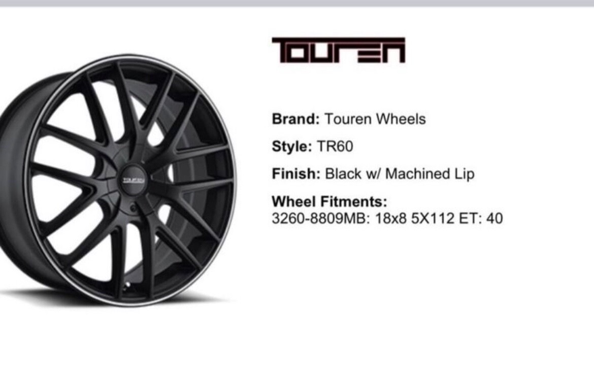 used 18 inch Touren tr60 rims and pirelli tires Mercedes’ | eBay