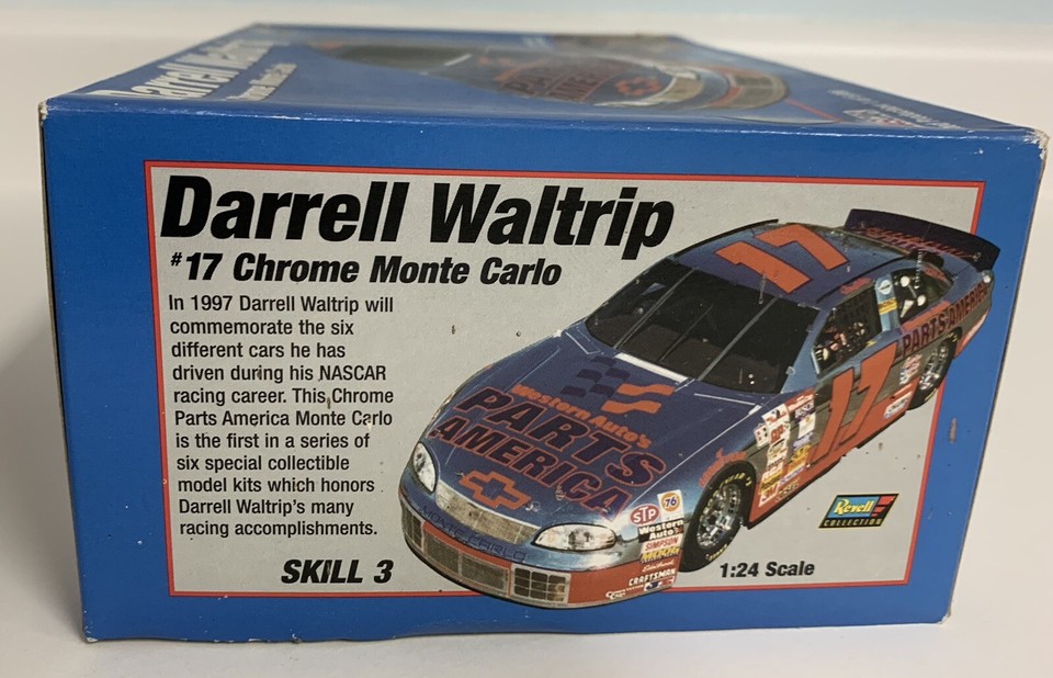 Darrell Waltrip #17 Chrome Monte Carlo NASCAR Revell 1:24 Model Kit- NO ...