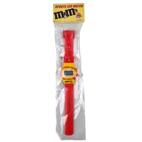 M&Ms Digital Watch Collectable Sports LCD Vintage Mars 2002 Red Splash ...