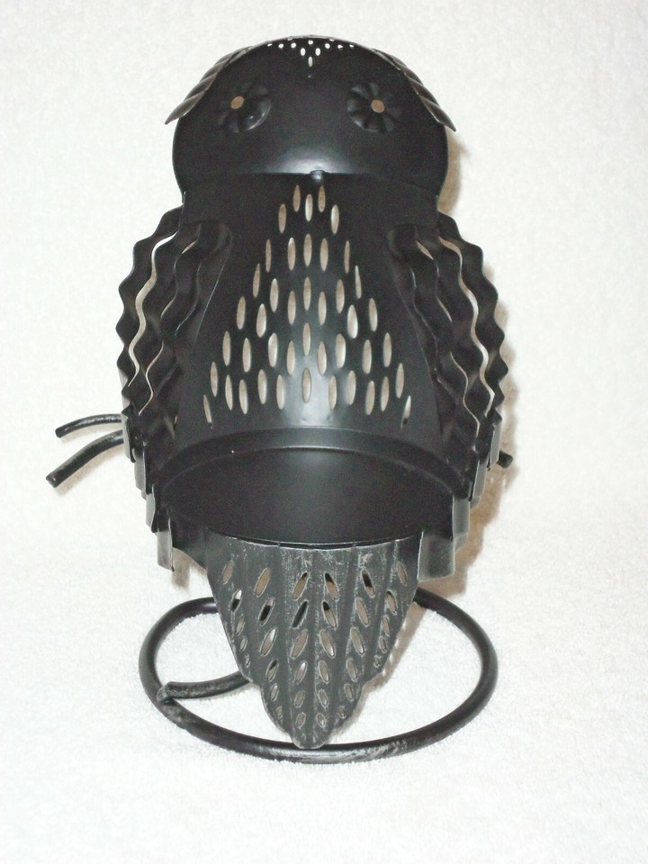 Partylite Silvery Night Owl Jar Holder -- NIB | eBay